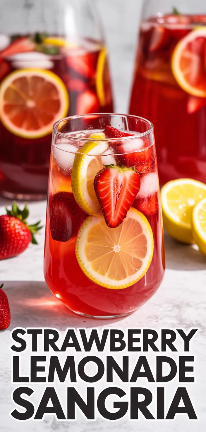 Strawberry Lemonade Sangria Recipe - Iberian Eats