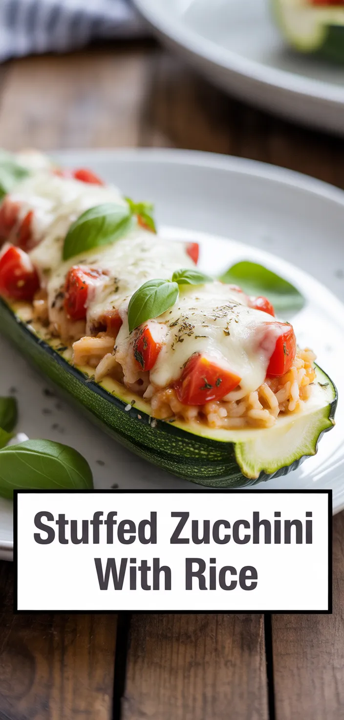 Vegetarian Stuffed Zucchini Boats With Rice Recipe - Iberian Eats