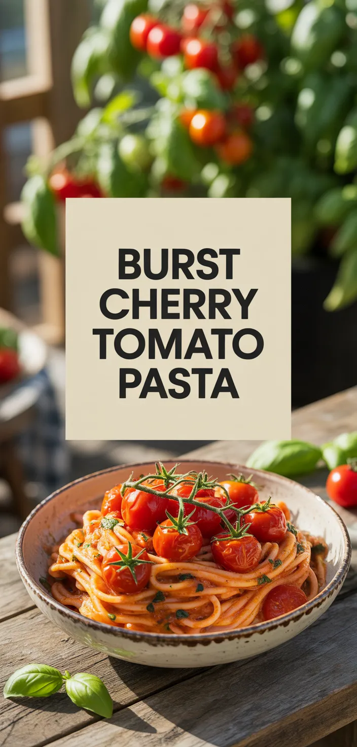 Burst Cherry Tomato Pasta Recipe - Iberian Eats